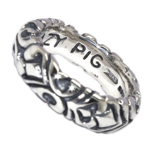 クレイジーピッグ CRAZY PIG DESIGNS TUDOR BAND LARGE RING #595※こちらの商品は日本サイズ21号のみ ...